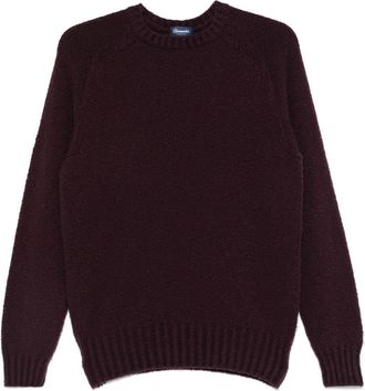 Drumohr Klassischer Merinopullover - Violett