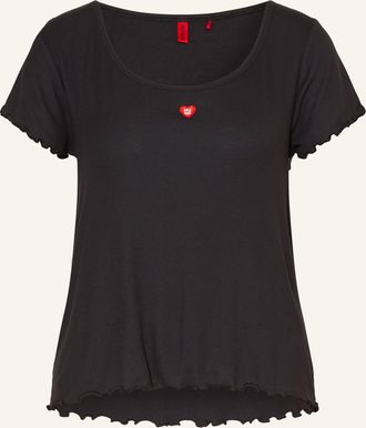 HUGO BOSS Hugo Schlafshirt Hugo Heart schwarz