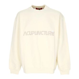 Acupuncture Leichtes Crewneck Sweatshirt mit B&auml;renprint - - Sweatshirts & Hoodies - Herren - Beige - S