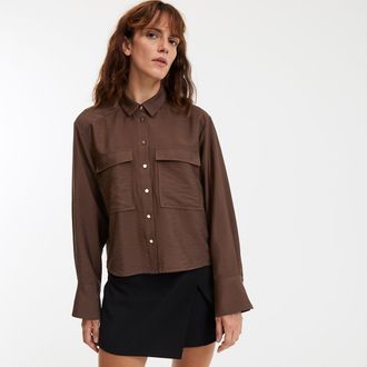 La Redoute Collections Chemise Courte Et Ample Manches Longues