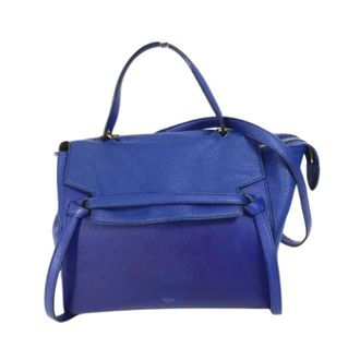 Celine Pre-owned Cuir sacs-celine - Femme - Pre-owned - Bleu - Taille: ONE Size