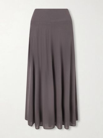 St.Agni Tencel Lyocell Midi Skirt - Gray
