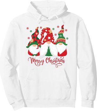 BDAZ Weihnachtswichtel mit Aufschrift Merry Christmas Pullover Hoodie