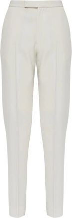 Maison Margiela Pantalon droit en laine - Femme - Pantalons - Beige - Taille: 38 FR