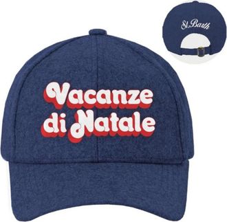 MC2 Saint Barth Homme, Accessoires, Bleu, Taille: ONE Size Baseball Wool