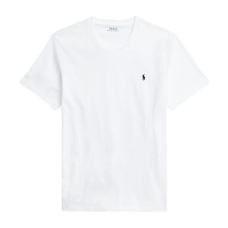 Ralph Lauren Homme, Tops, Blanc, Taille: XL T-shirt &agrave; Pony Brod&eacute;