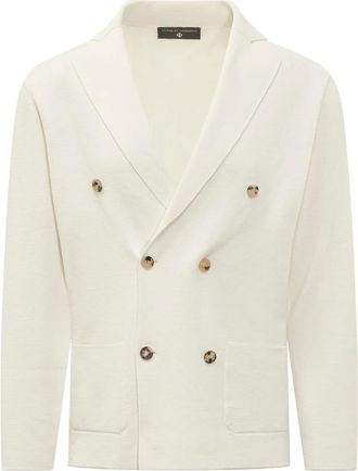 FILIPPO DE LAURENTIIS Homme, Vestes, Beige, Taille: XL Veste Crois&eacute;e