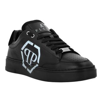 Philipp Plein Low-Top Sneaker - Lo-Top Turnschuhe Hexagon - Gr. 39 (EU) - in Schwarz - f&uuml;r Damen