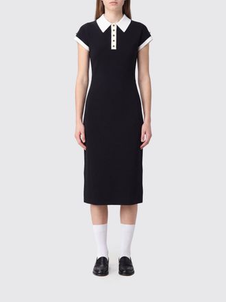 Thom Browne Robe fourreau midi en laine vierge avec col polo