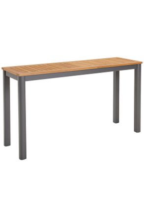 ambia GARDEN Balkontisch, Anthrazit, Eukalyptusholz, Holz, Metall, Eukalyptusholz, massiv, 43x75x137 cm, Fsc, platzsparend, Balkonm&ouml;bel, Balkontische