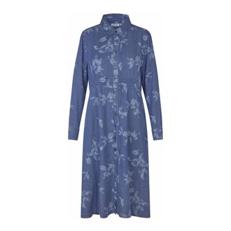Masai Femme, Robes, Bleu, Taille: 36 FR Shirt Robes