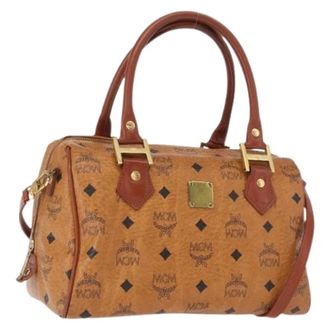 MCM Sac &agrave; main en plastique Pre-owned - Femme - Pre-owned - Brun - Taille: ONE Size
