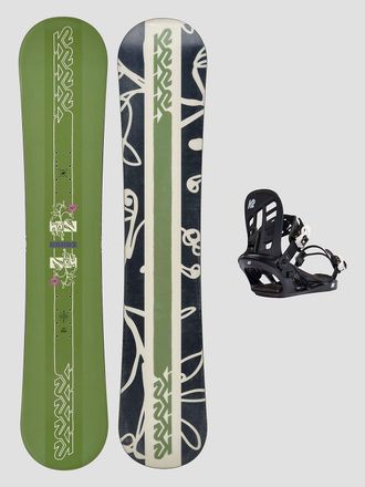 K2 Kandi + YOU+H Black M 2025 Kids Snowboard-Set design