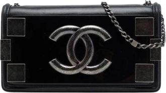 Chanel Pre-owned Sac &agrave; rabat - Femme - Pre-owned - Noir - Taille: ONE Size