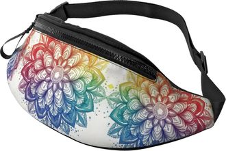 Generic Stylisch Brusttasche Mandala-Druck Schultertaschen Brusttasche Handytasche Tasche F&uuml;r Wandern Laufen Aktivit&auml;ten 14X35Cm