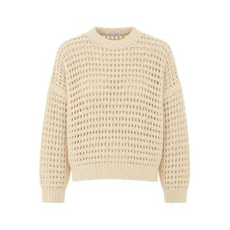 Brunello Cucinelli Rundhals-Strickware - - Knitwear - Damen - Beige - S