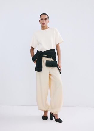 Mango Pull en maille &agrave; manches courtes blanc cass&eacute; - Femme - XS - MANGO