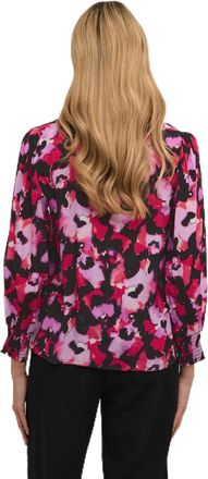 Kaffe Langarm-Hemd KAtanya 44, Pink Faded Flower 44