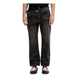 Andersson Bell Asymmetrische Lagen-Jeans mit Hot-Fix-Steinen - - Jeans - Herren - Grau - W30