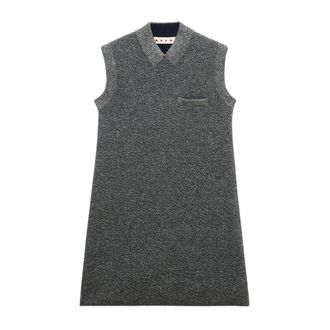 Marni Woll-Minikleid mit Lurex-Details - - Dresses - Damen - Grau - S