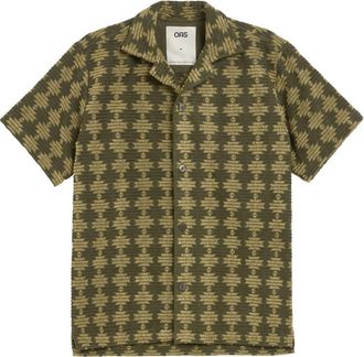 OAS Oas, Homme, Chemises, Vert, Taille: L Forti Cuba Terry Shirt