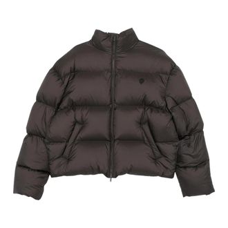 Gucci Gesteppte Puffer-Jacke aus Polyester - - Jackets - Damen - Braun - S