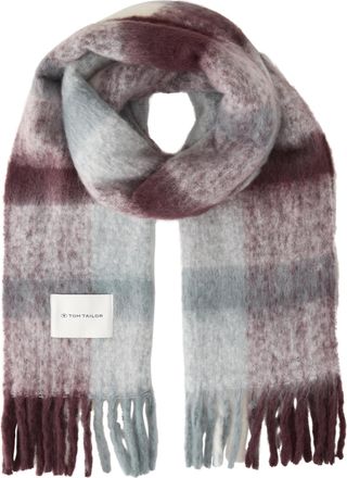 Tom Tailor Damen 1048057 Schal mit Karomuster, 38757-Multicolor Check, One Size