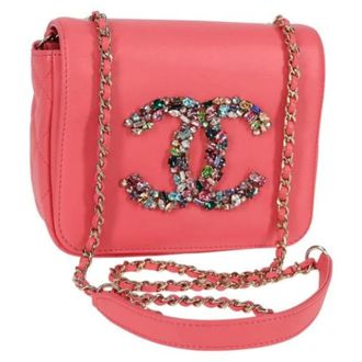 Chanel Pre-owned Cuir sacs-chanel - Femme - Pre-owned - Rose - Taille: ONE Size