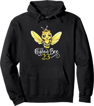 BDAZ The Queen Bee is 23 Honeybee Hive 23. Geburtstag Frauen Pullover Hoodie