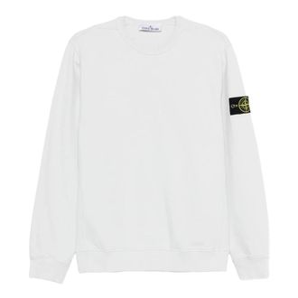 Stone Island Homme, Sweatshirts et sweats &agrave; capuche, Blanc, Taille: L Stone Island Sweaters White
