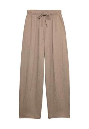 Marks and Spencer Pantalon textur&eacute; coupe carotte &agrave; taille &eacute;lastique Femmes UK 10 (EU 38)