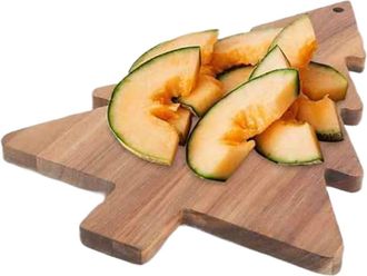 Generic Weihnachtsbaum Charcuterieboard,Holz Weihnachten Schneidebrett Holz K&uuml;che Schneidebrett Gem&uuml;setablett mit Griff Weihnachtsdekoration f&uuml;r K&auml;se