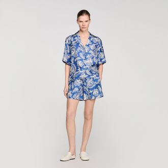 Sandro Kurze Shorts mit Blumenprint