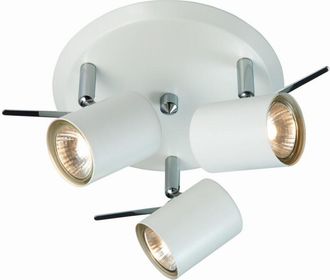 Marksl&ouml;jd Markslojd - hyssna - Plafonnier de salle de bain &agrave; 3 ampoules, blanc, GU10