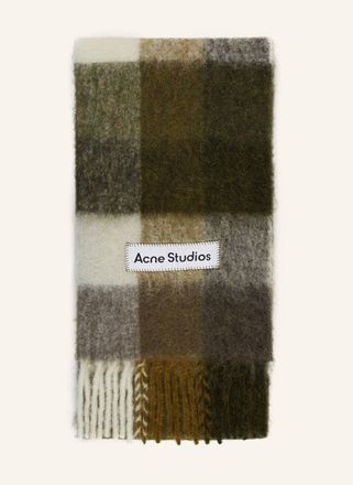 Acne Studios Schal Mit Alpaka gruen