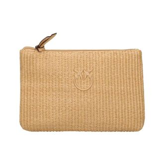 Pinko Pinko, Femme, Sacs, Beige, Taille: ONE Size Flat Clutch