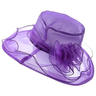 Generic Chapeau pour femme - Chapeau de soleil pour femme - Chapeau de soleil - Chapeau de plage pour femme, violet, Taille unique
