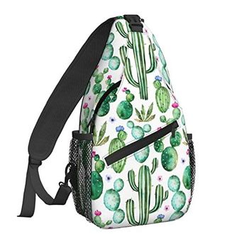 Generic Cactus Sac Banane L&eacute;ger Pochette Epaule Multifonctionnel Sac &Agrave; Dos Bandouli&egrave;re Pour Homme Shopping Sport
