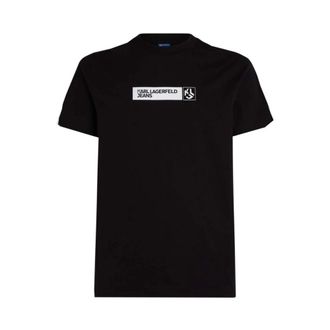 Karl Lagerfeld Homme, Tops, Noir, Taille: M KLJ Slim Graphic Tee