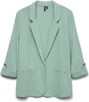 Vero Moda Vmjesmilo Blazer Ample 3/4 WVN GA Noos, Vert Limon, M Femme