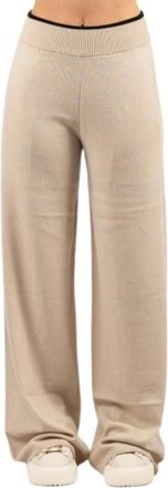 Pinko Pinko, Femme, Pantalons, Beige, Taille: 38 FR Pantalon large