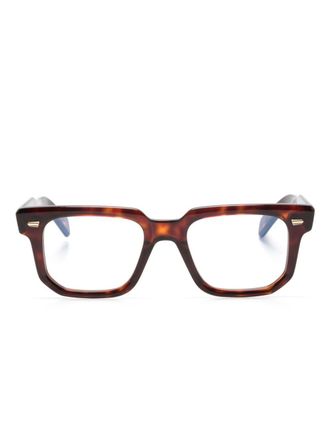 Cutler and Gross lunettes de vue &agrave; monture carr&eacute;e - Marron