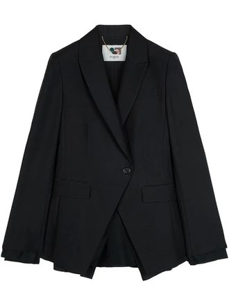 Ports 1961 blazer à fermeture décalée - Noir