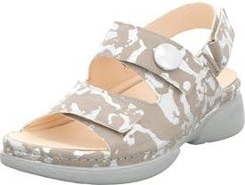 Think Damen CAMBIO chromfrei gegerbte nachhaltige Pantolette, Taupe/Kombi 3000