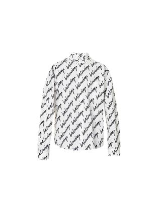 Balenciaga Wardrobe Unisex black & white cotton Scribble logo shirt Size 15.5