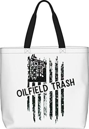 Generic Sac De Courses La Vie Des Travailleurs Des Champs P&eacute;trolif&egrave;res Compte Sac &Agrave; Bandouli&egrave;re En Toile R&eacute;utilisable Personnaliser Sacs En Toile Pour Femmes,