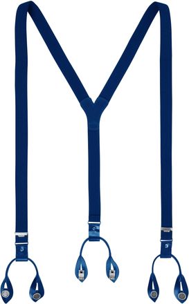 Lloyd Men&acute;s Belts LLOYD-Hosentr&auml;ger 25 mm uni navy Lederr&uuml;ckenteil und Roll-Clips