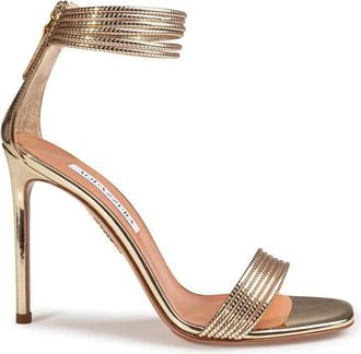 Aquazzura Femme, Chaussures, Jaune, Taille: 38 EU Sway 105 Sandal