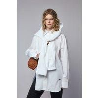 Jean Paul Gaultier Oversize Shirt with Hood Sleeve Scarf Detail