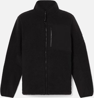 Timberland Hochflorige Fleecejacke f&uuml;r Herren in Schwarz, Herren, Schwarz, Gr&ouml;&szlig;e